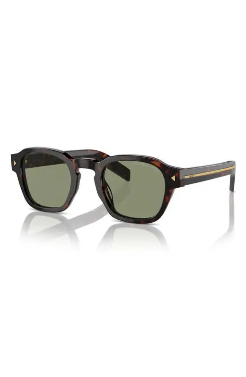 Prada 52mm Polarized Sunglasses - Green