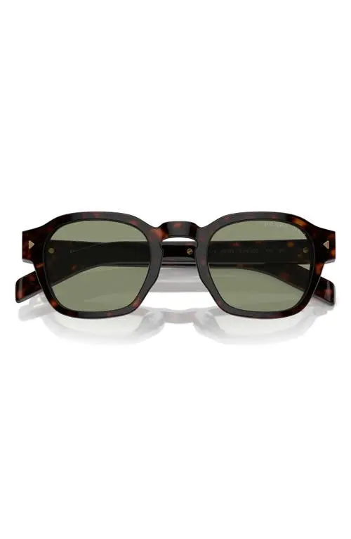 Prada 52mm Polarized Sunglasses - Green