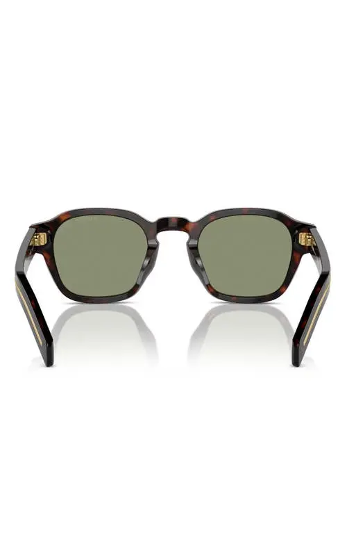 Prada 52mm Polarized Sunglasses - Green