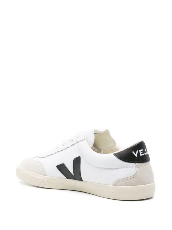 VEJA White Volley Leather Sneakers