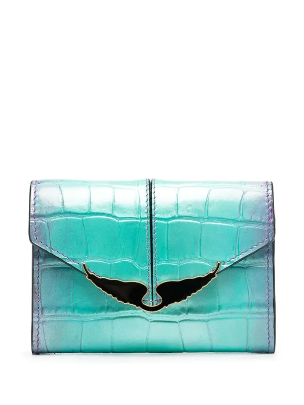 Zadig&Voltaire Borderline Metal-wings Wallet - Blue