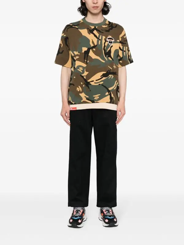 AAPE BY *A BATHING APE Camouflage-print Cotton T-shirt