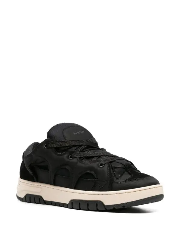 SANTHA Panelled Sneakers - Black