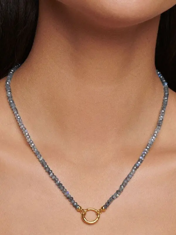 Monica Vinader Capture Beaded Necklace - Gold