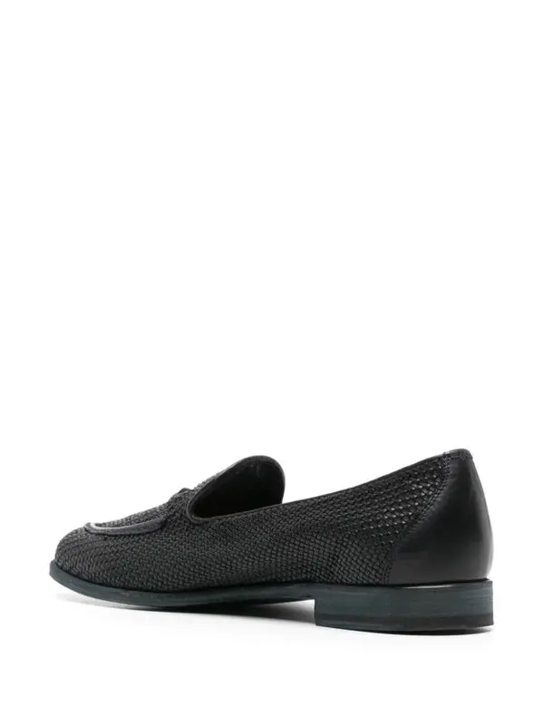 Fratelli Rossetti Interwoven Leather Loafers