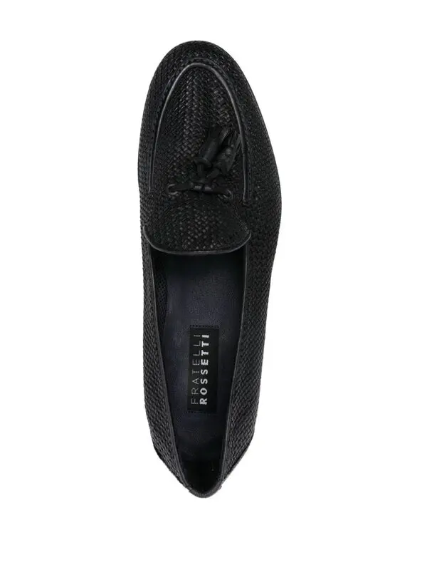 Fratelli Rossetti Interwoven Leather Loafers