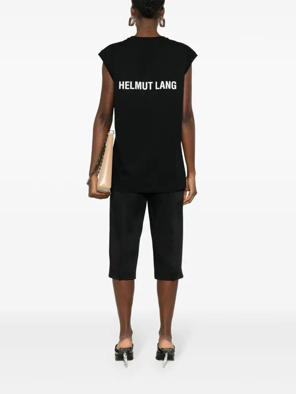 Helmut Lang Logo-print Sleeveless T-shirt