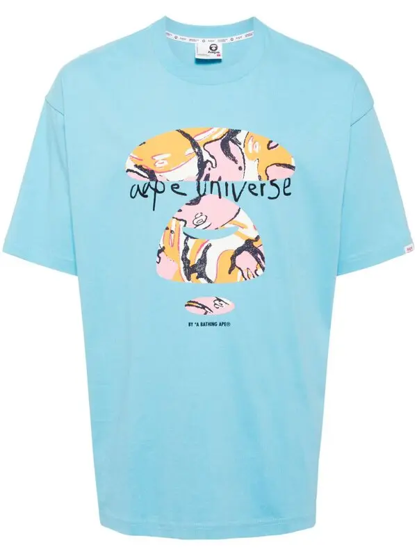 AAPE BY *A BATHING APE Theme Graphic-print Cotton T-shirt