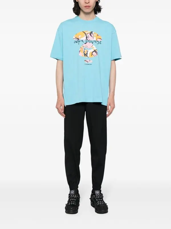 AAPE BY *A BATHING APE Theme Graphic-print Cotton T-shirt