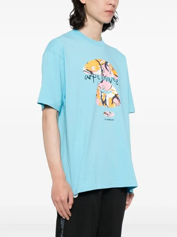 AAPE BY *A BATHING APE Theme Graphic-print Cotton T-shirt