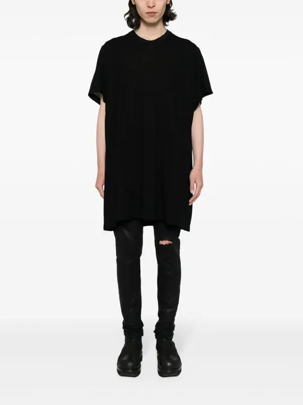 JULIUS Fine-knit Cotton T-shirt - Black