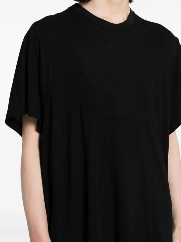 JULIUS Fine-knit Cotton T-shirt - Black