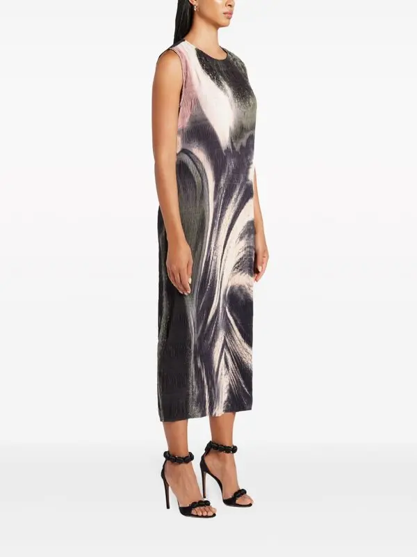 Simkhai Evana Watercolour-effect Midi Dress
