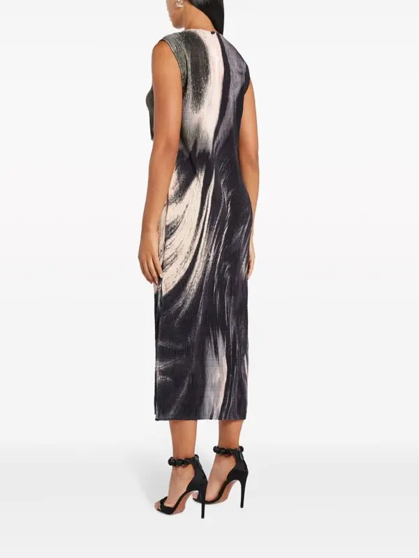 Simkhai Evana Watercolour-effect Midi Dress