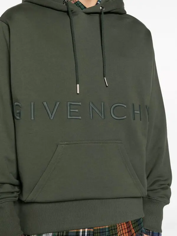 Givenchy 4g-embroidered Cotton Hoodie