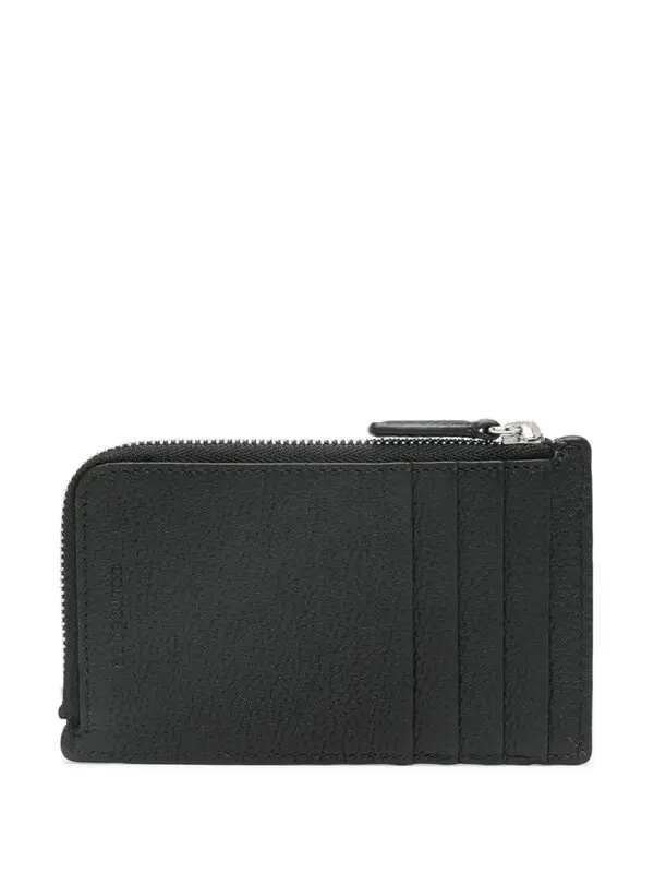 COURREGES Logo-plaque Cardholder - Black