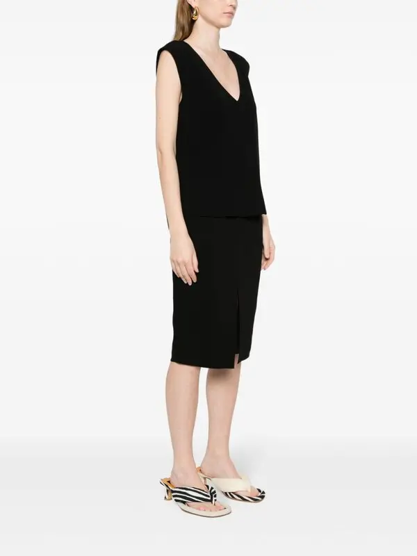 STYLAND Sleeveless Crepe Blouse