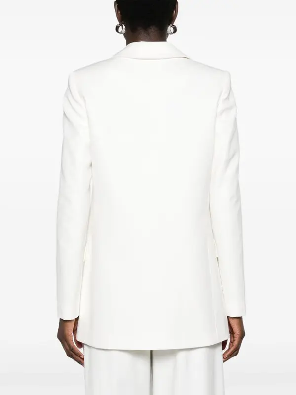 NISSA Floral-appliqué Single-breasted Blazer