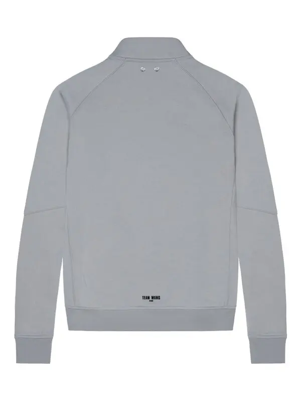 TEAM WANG DESIGN Logo-print Zipped Track Jacket - Grey