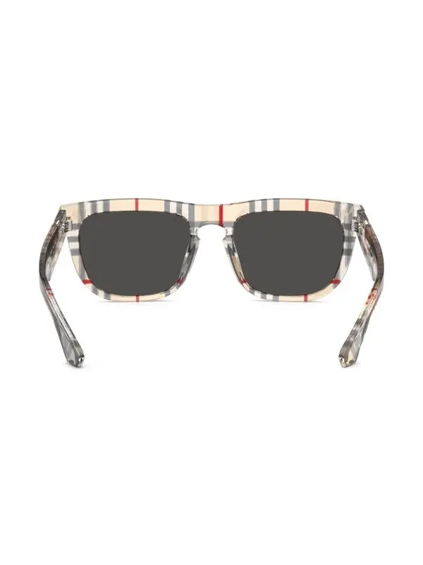 Burberry Vintage Check Square-frame Sunglasses - Neutrals