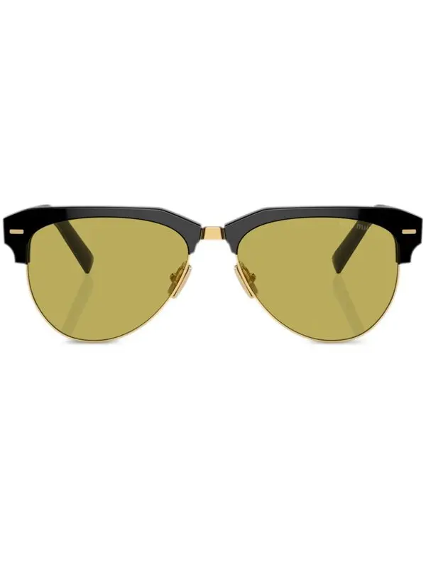 Miu Miu Navigator Sunglasses - Black