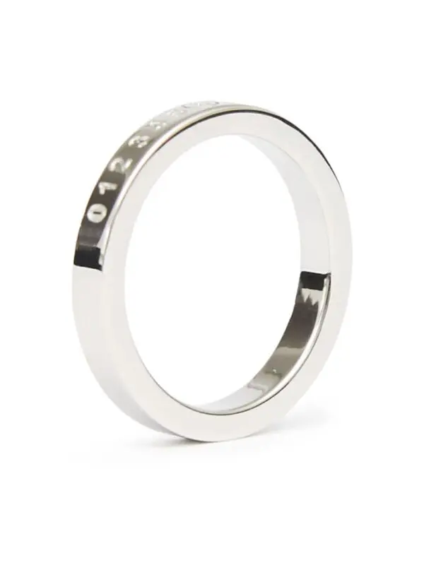 MAISON MARGIELA Engraved Ring - Silver