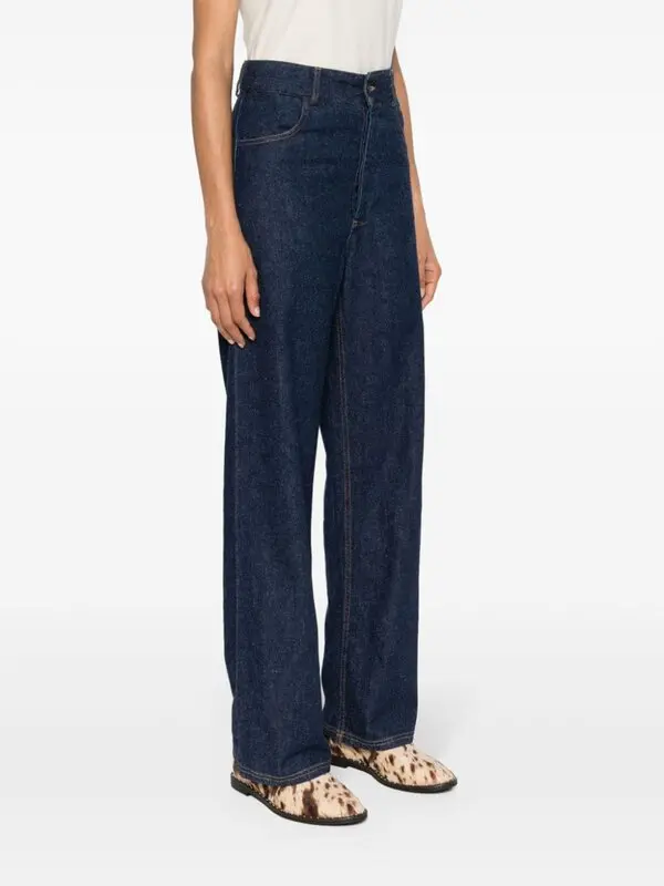 BASERANGE High-waisted Straight-leg Jeans
