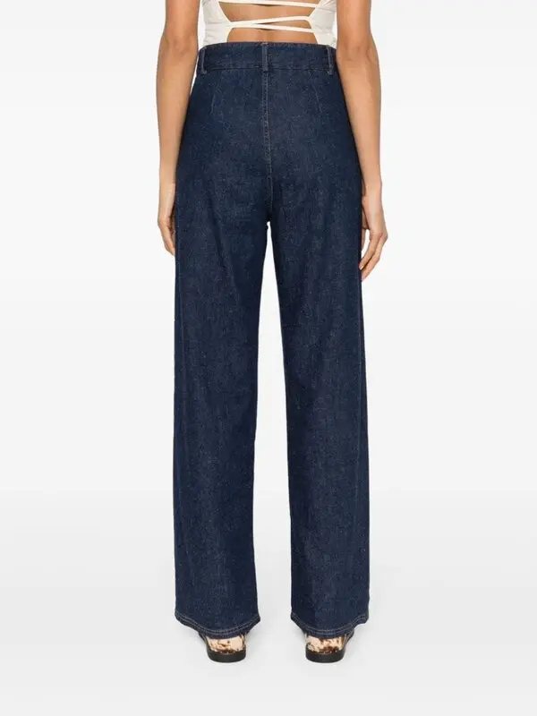 BASERANGE High-waisted Straight-leg Jeans