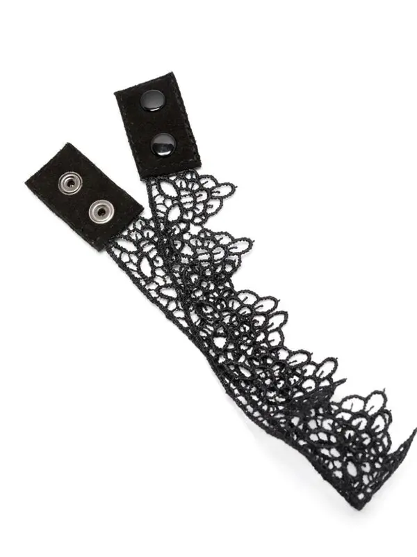 MANOKHI Lace Choker Necklace - Black