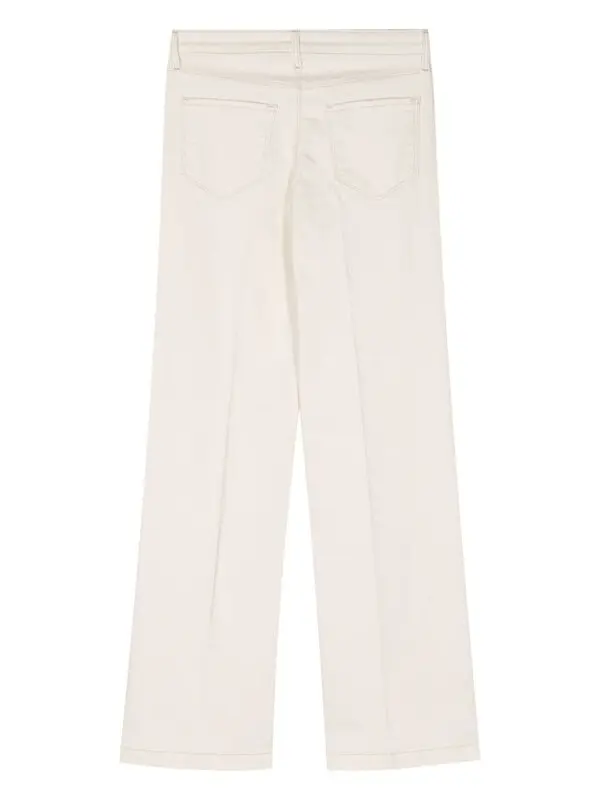 L'Agence Scottie Wide-leg Jeans - White