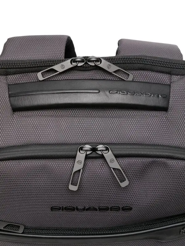 PIQUADRO Logo-plaque Panelled Backpack