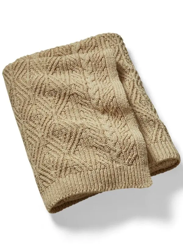 Ralph Lauren Owen Cable-knit Throw