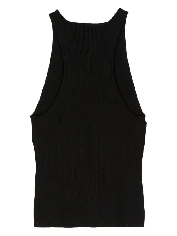 Simkhai Reza Ribbed Tank Top - Black