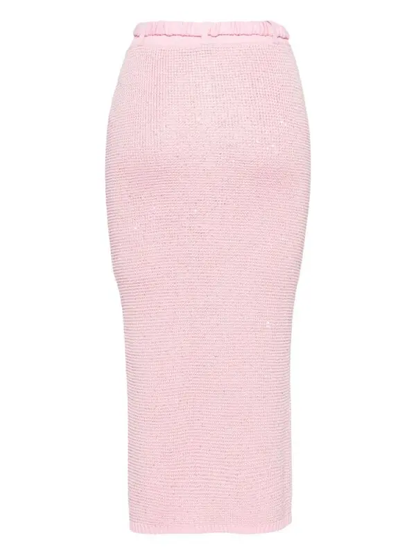 Alessandra Rich Sequined Midi Pencil Skirt