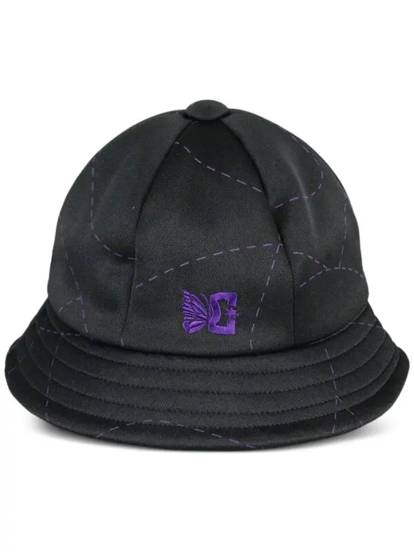 Needles Bermuda Embroidered-logo Bucket Hat - Black