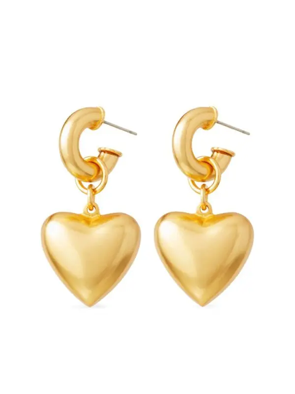 ROXANNE ASSOULIN The Puffy Heart Drop Earrings - Gold