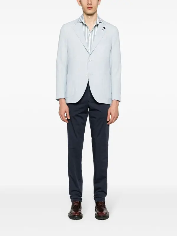 LARDINI Mid-rise Tapered Chinos