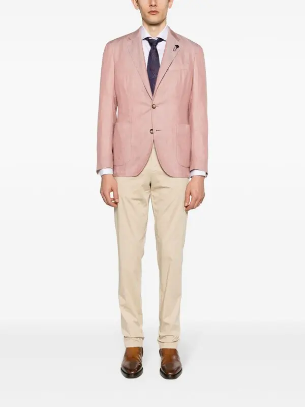 LARDINI Paris Slim-leg Chino Trousers - Neutrals