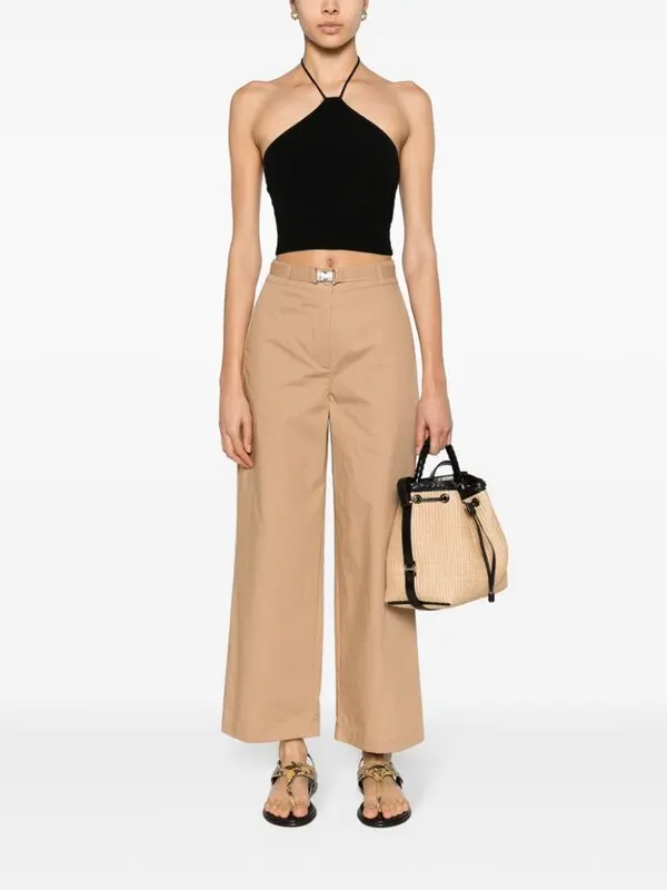 Liu Jo Belted Straight-leg Trousers