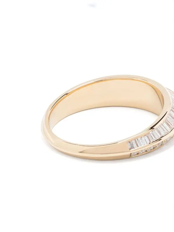 Lizzie Mandler Diamond Crescent Ring - Gold