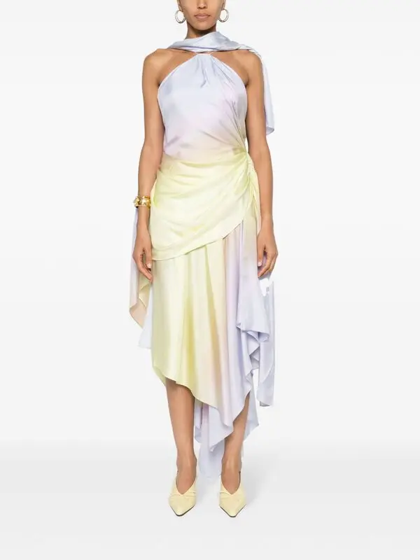 Zimmermann Harmony Asymmetric Midi Dress