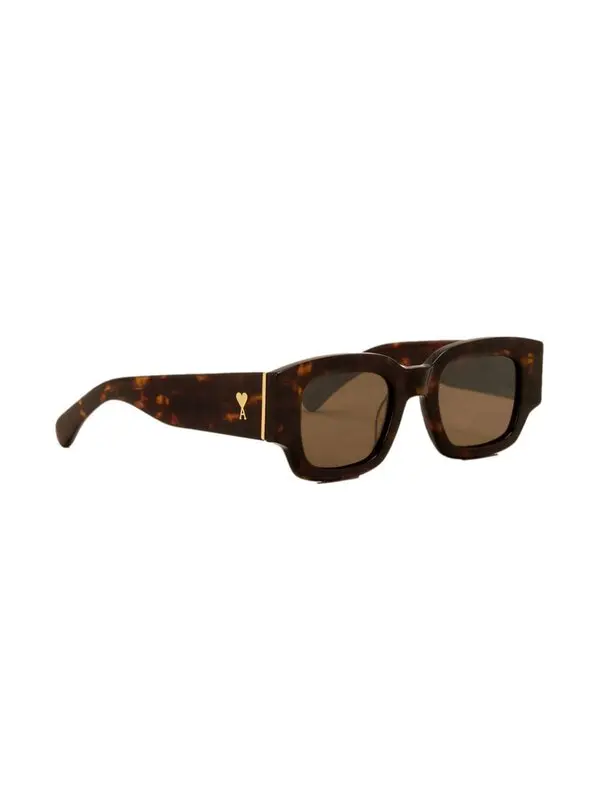 AMI Paris 75001 Tortoiseshell-effect Sunglasses - Brown