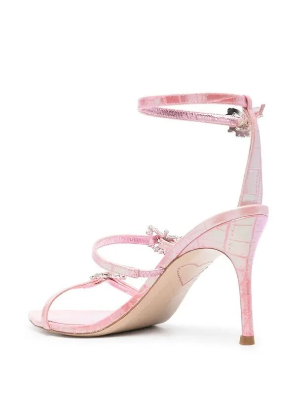 SOPHIA WEBSTER 85mm Grace Mid Leather Sandals