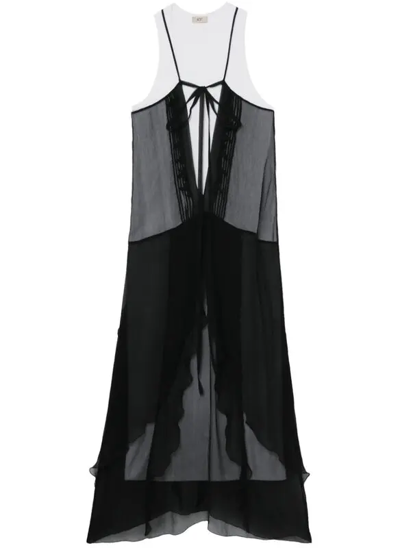 N°21 Layered Silk Midi Dress