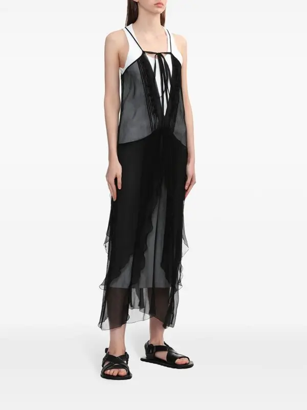 N°21 Layered Silk Midi Dress