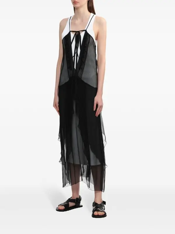 N°21 Layered Silk Midi Dress