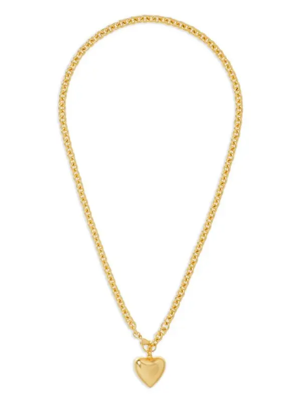ROXANNE ASSOULIN Little Puffy Heart Necklace - Gold