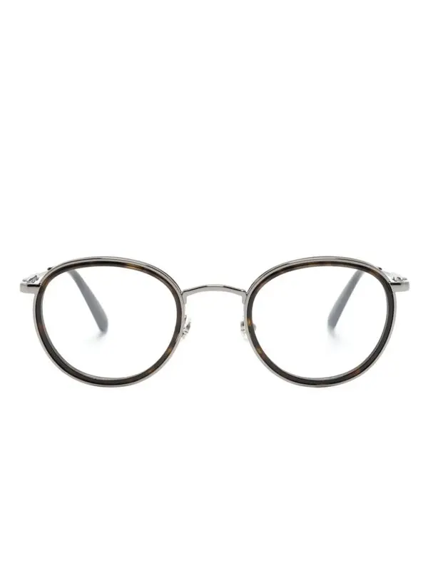 Moncler Round-frame Glasses - Brown
