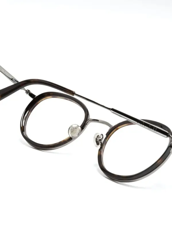 Moncler Round-frame Glasses - Brown