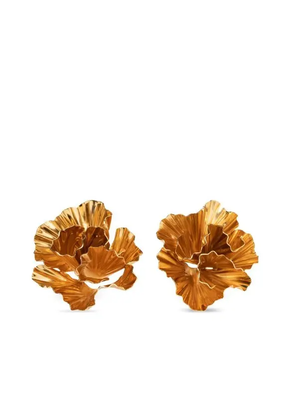 JENNIFER BEHR Danu Flower Earrings - Gold